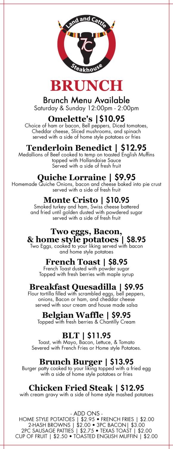 7C Steakhouse - 7 Clans Casinos