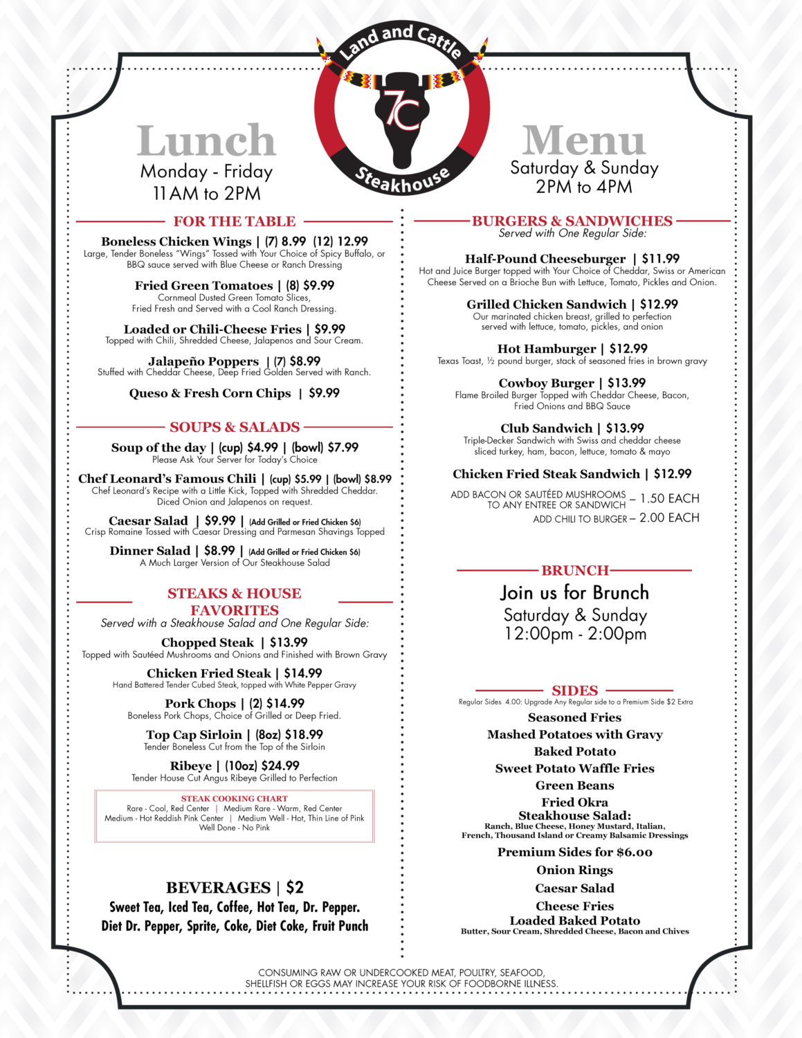 7C Steakhouse - 7 Clans Casinos